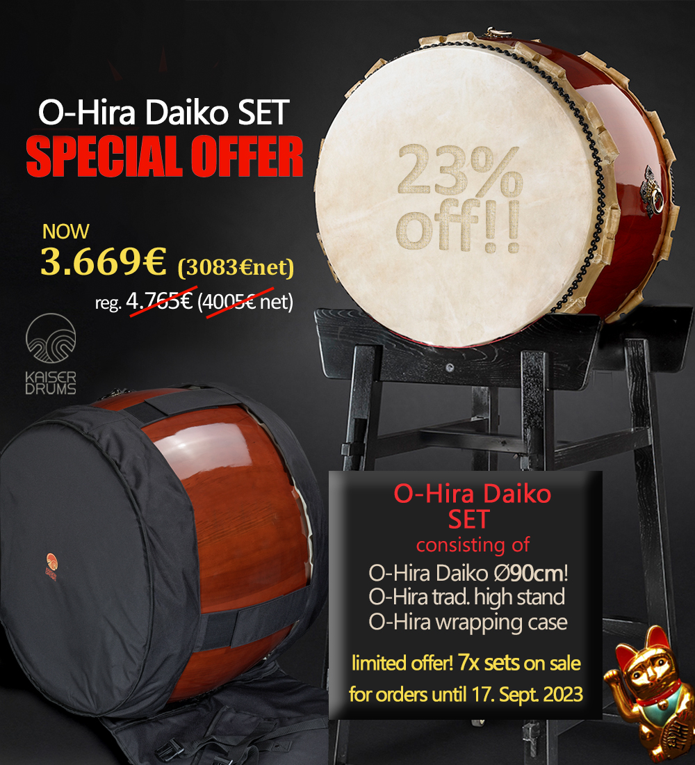 Taiko Center KAISER DRUMS® - Japanische Taiko Trommeln - Miya Daiko ...